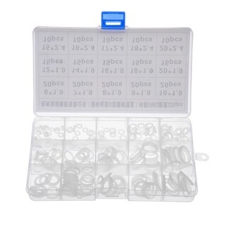 Silicone O-Ring Kit, 225pcs Metric Seal Rings Assortment Set White ...