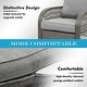 Resin Wicker Patio Conversation Sets, 4-Pieces Sofe Sets for Balcony ...