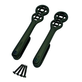 Black Stair Carpet Runner Holder Clips Floral Design Solid Aluminium ...