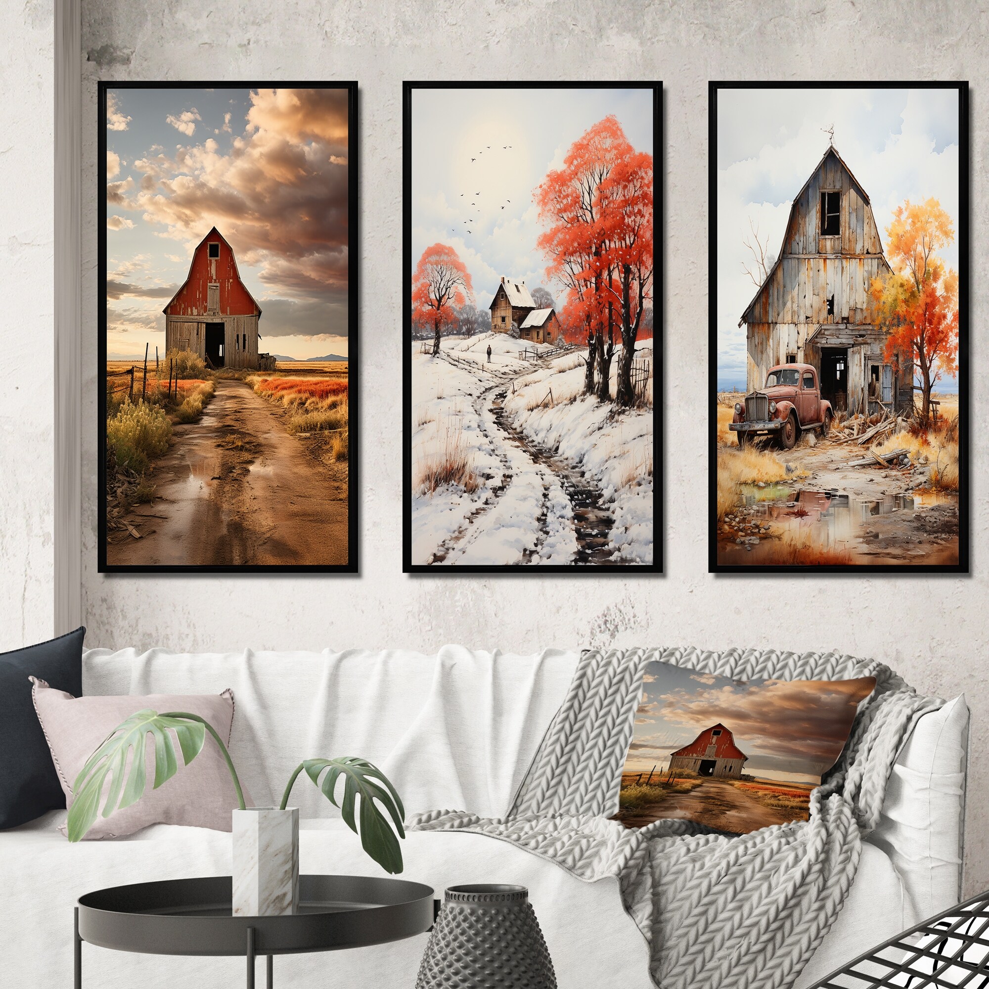 Red Farmhouse Wall Art Sets - Bed Bath & Beyond