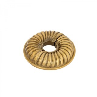 Gold Aluminum Radiator Flange 1/2" (IPS) 0.8" ID - 3.13" OD Escutcheon ...