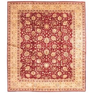 Hand-knotted Pako Persian Burgundy Wool Rug - 12'2 x 14'0/12'2" x 14'0 ...