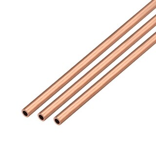 3Pcs 3mm Outside Dia x 2mm Inside Dia 500mm Copper Round Tube Pipe ...