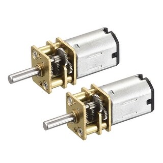 Micro Speed Reduction Gear Motor, DC 3V with Full Metal Gearbox 2 Pack ...