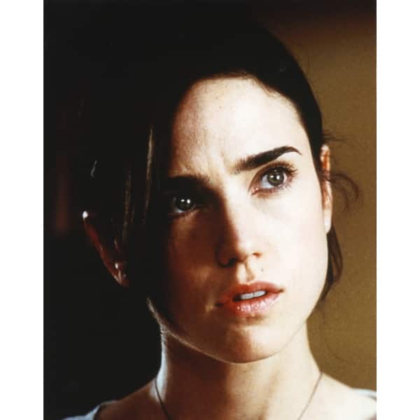 Jennifer Connelly Close Up Portrait in White Round Neck Shirt Photo ...