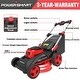 26-Inch Self-Propelled Lawn Mower, 80V Lithium-Ion Dual-Force Cutting ...