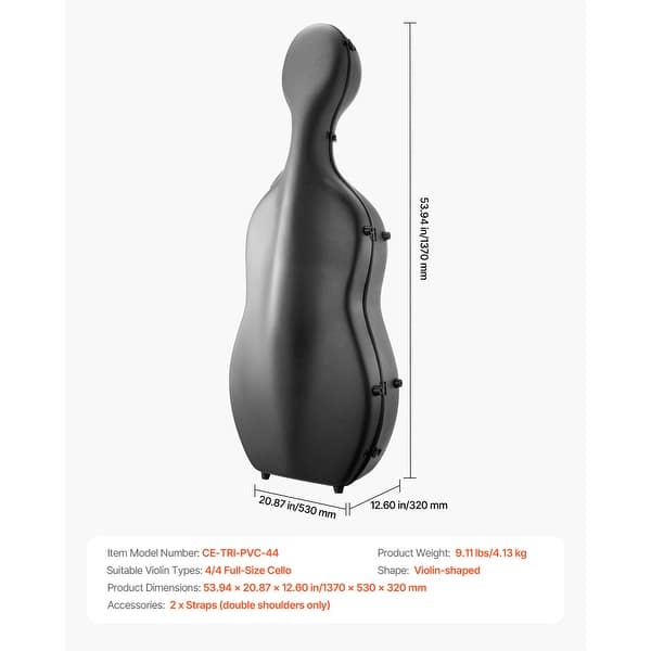 cello case dimensions