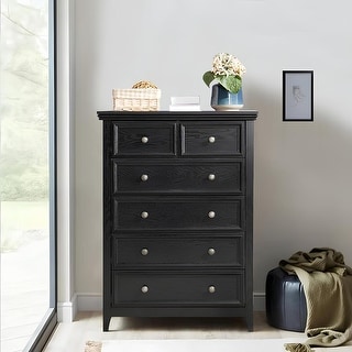 Roomfitters 6 Drawer Dresser, 6 Drawers cabinet Tall Chest of Drawers Closet Organizers Storage ...