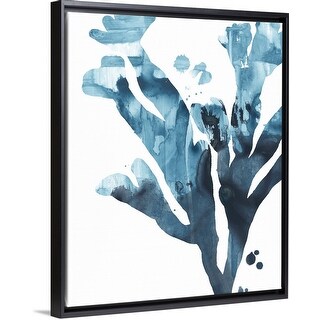 "Inkwash Kelp II" Black Float Frame Canvas Art - Bed Bath & Beyond ...