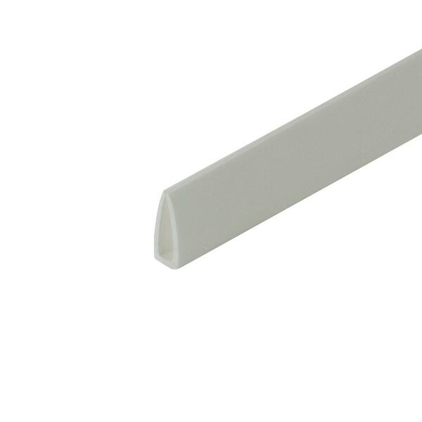 Outwater White Plastic U-Channel, Fits Panels 1/8" Thick, 1/2" Legs, 3/ ...