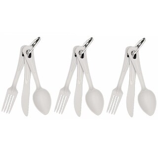 Handy Housewares 3pc Lightweight Durable Reusable Cutlery Set with ...