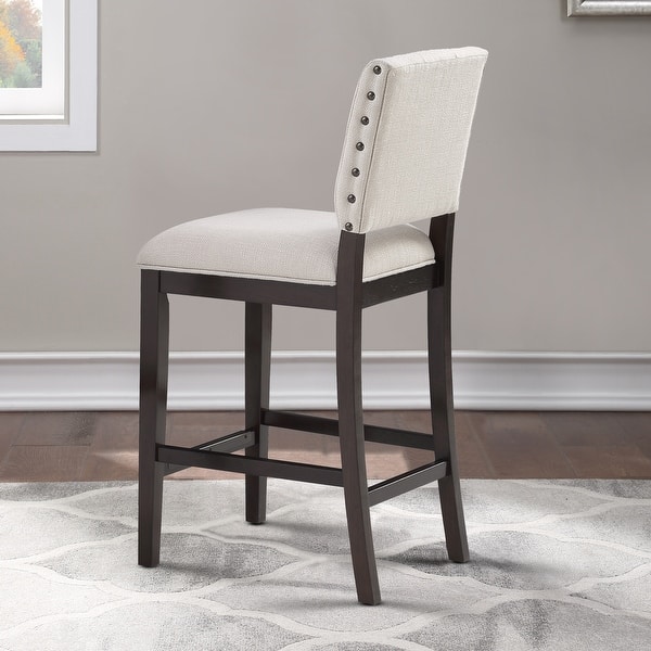Lindale Button Tufted Stationary Counter Stool by Greyson Living - On ...