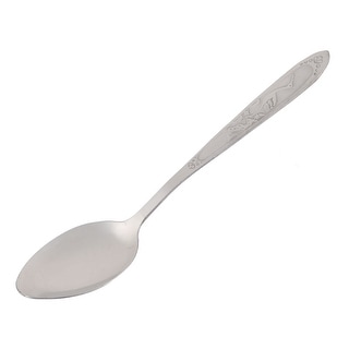 Stainless Steel Tapered Head Utensil Fruit Dessert Spoon 17cm Long ...