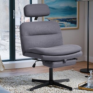 Furniwell Ergonomic Swivel Office Task Chair with Footrest - Bed Bath ...