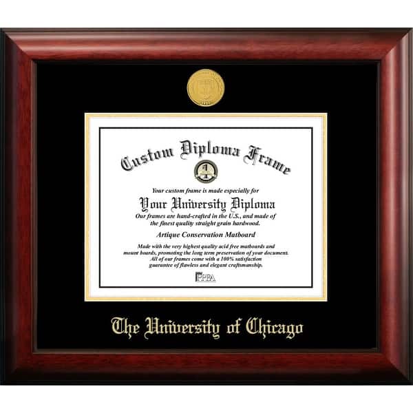 University of Chicago Gold Embossed 12w x 9h Diploma Frame with Campus ... University of Chicago Gold Embossed 12w x 9h Diploma Frame with Campus ...
