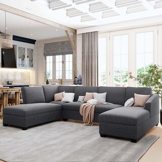 Modern Large U-Shape Sectional Sofa - Bed Bath & Beyond - 37385472