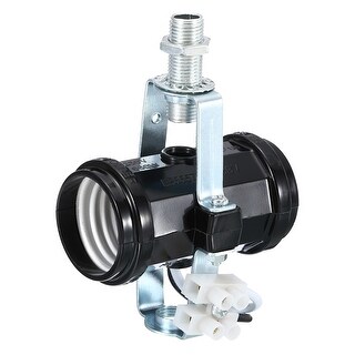 E27 Double Base Bulb Socket Adapter M10 Thread Lamp Holder 2 Light ...