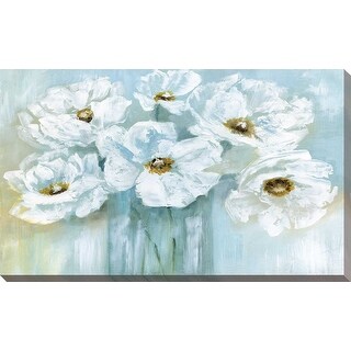 "White Poppy Bouquet" by Nan Print on Canvas - Bed Bath & Beyond - 36038329