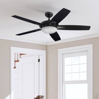 44" Prominence Home Atlas Sapphire Blue Modern Indoor LED Ceiling Fan ...
