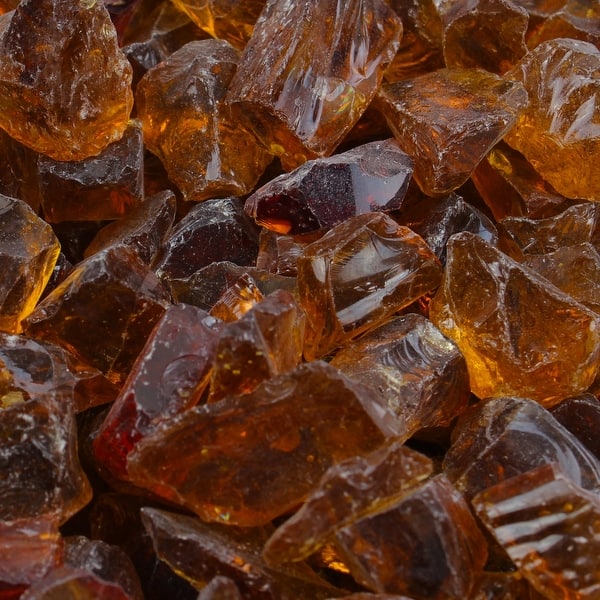 Light Amber Crushed Fire Pit Glass - Bed Bath & Beyond - 38917277