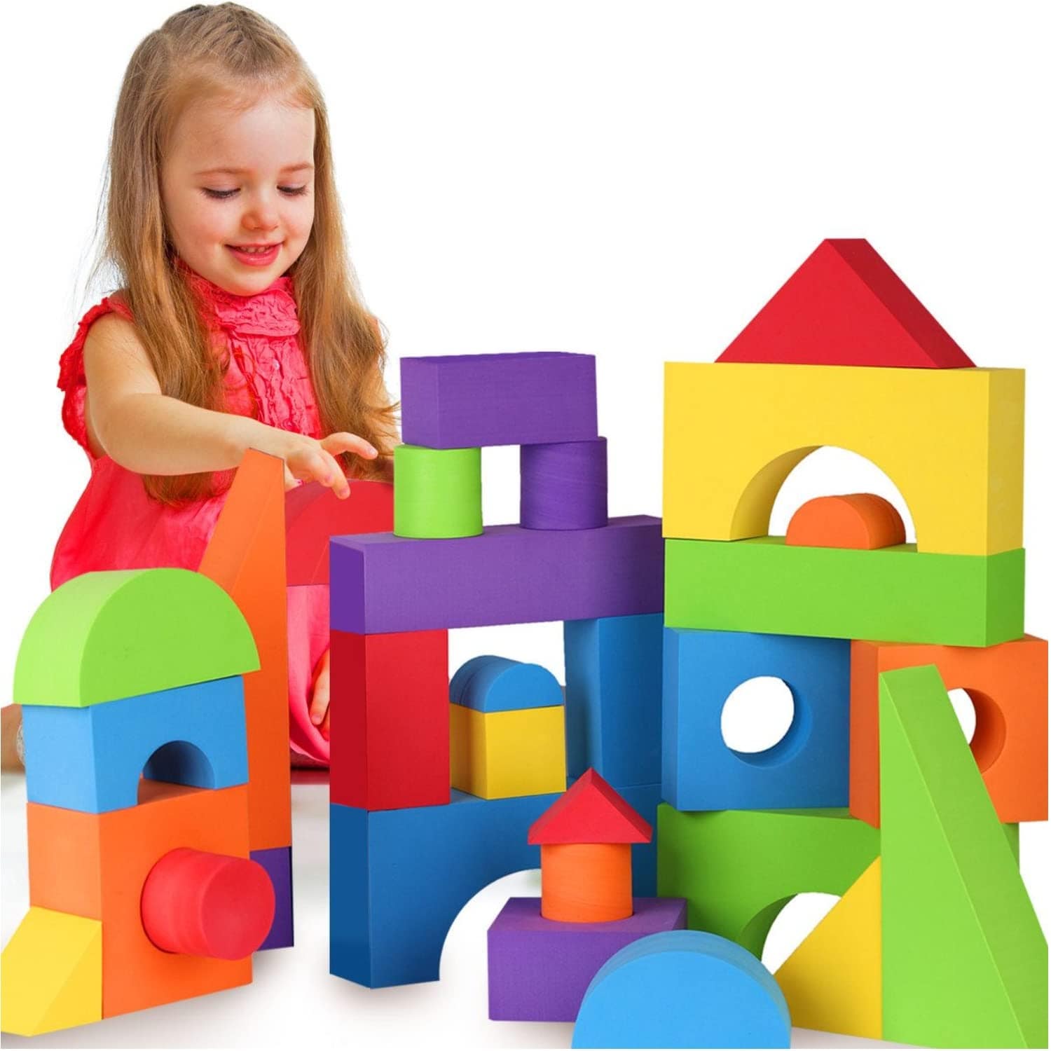 Large Building Foam Blocks for Toddlers Giant Jumbo Big Building Blocks Variety Shapes and Colors Bed Bath Beyond 40363923