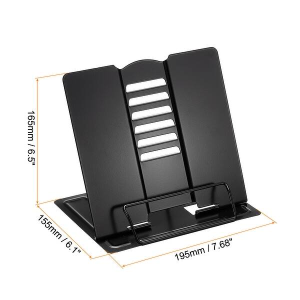 A5 Book Stand, Iron Adjustable Foldable Desktop Book Display Holder ...