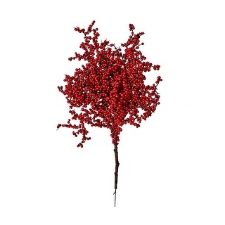 17" Red Berry Spray, Set of 3 - Bed Bath & Beyond - 38365656