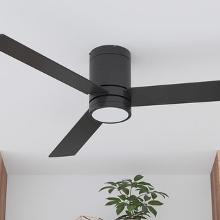 52" Prominence Home Espy Modern Hugger/Low Profile Ceiling Fan with ...