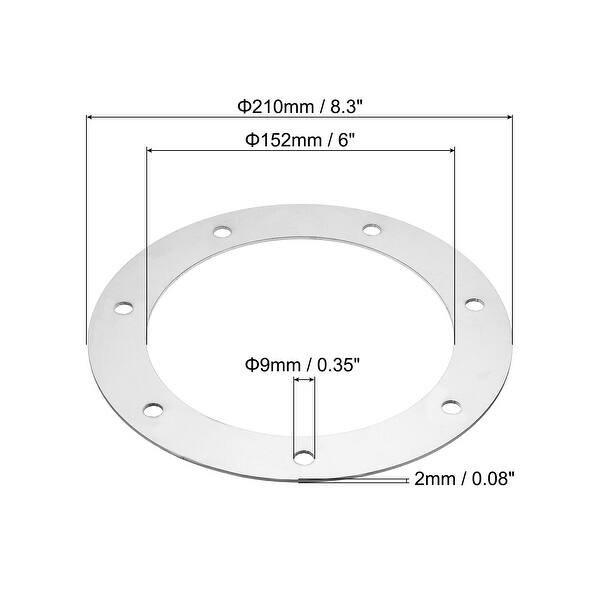 Duct Connector Flange Stainless Steel Flat Duct Mounting Plate - Silver ...