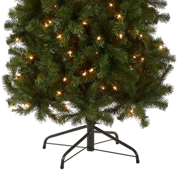 7.5 ft. North Valley Spruce Pencil Slim Tree with Clear Lights - On Sale - Bed Bath & Beyond ...