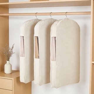 Organic Cotton Breathable Hanging Garment Bag 42x24x4, Dust Cover ...