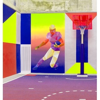 American Football Polygonal Wall decal, American Football Polygon ...