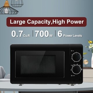 Solid Conventional Microwave Oven with Button Door Switch - Bed Bath ...