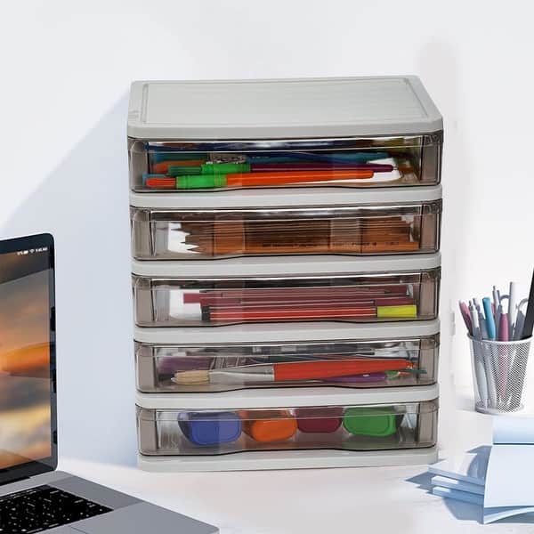 5 Drawer Desktop Storage Bin - Bed Bath & Beyond - 39462320