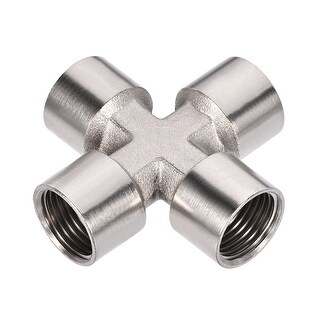 Cross Pipe Fitting 1/2G Female Thread Equal Dia Four-Way Joint 61x61mm ...