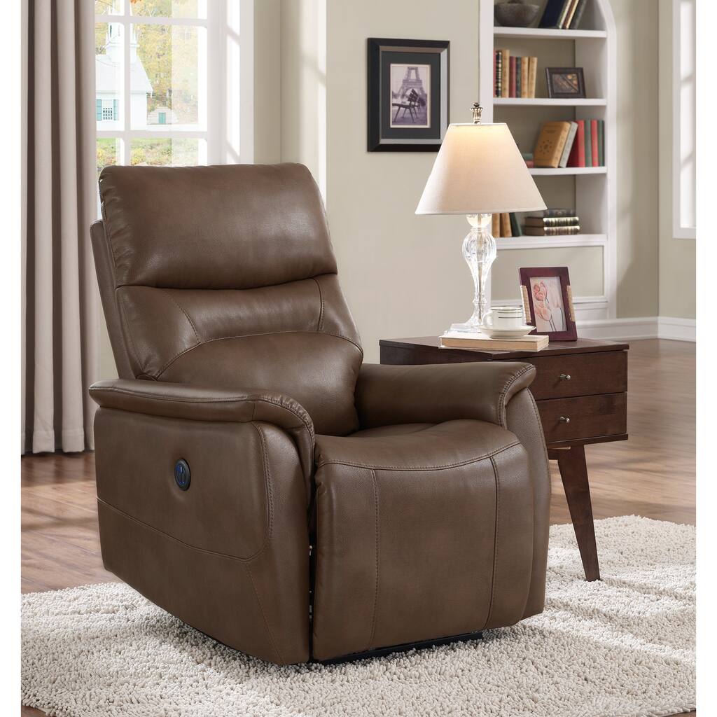 Roman Chestnut Wheeler Power Recliner - Overstock - 31508368