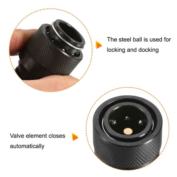 Hydraulic Quick Connect Coupler G1/2 Female x M22 Male Pipe Fitting ...