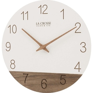 La Crosse Clock Co. 12 In. Sierra Wood Wall Clock - 1 Each - Frame ...
