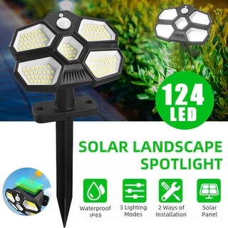 Outdoor Waterproof Garden Landscape Solar Panel Spot Light - Bed Bath ...