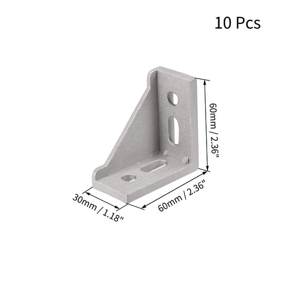10 Pcs 3060 Corner Bracket for 3030 Series Aluminum Extrusion Profile ...
