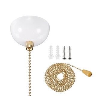 AC 125/250V Pull Chain Switch On-Off Hemisphere Cover for Wall Lamp ...