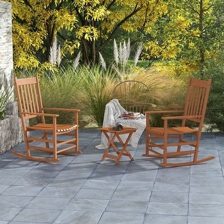 Outdoor Rocking Chair Set 3 Piece Patio Furniture Set Porch Rocker ...