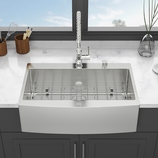 33 Drop in Farmhouse Sink - 33*22*10 Inch Kitchen Sink Stainless Steel ...