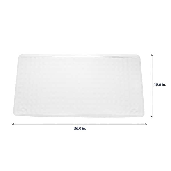Bath Bliss Anti-Slip Jumbo Bath Mat in White - Bed Bath & Beyond - 34868687