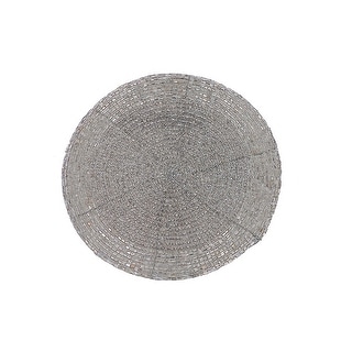 Christmas Beaded Round Coaster Silver - Set of 6 - Bed Bath & Beyond ...