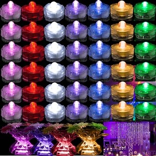 48-Pieces Waterproof Submersible LED Tea Lights - Bed Bath & Beyond ...