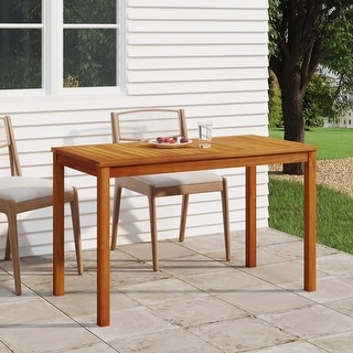 vidaXL Patio Table 43.3"x21.7"x26.4" Solid Wood Acacia - 43.3" x 21.7 ...
