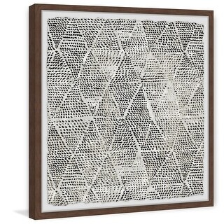 'Black Triangles' Framed Painting Print - Bed Bath & Beyond - 32406115