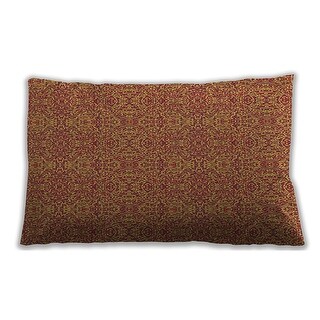 Ahgly Company Patterned Indoor-Outdoor Chilli Pepper Red Lumbar Throw ...