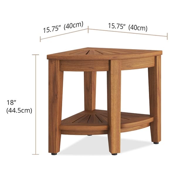 The Original Kai Corner Teak Shower Bench - Bed Bath & Beyond - 39193384